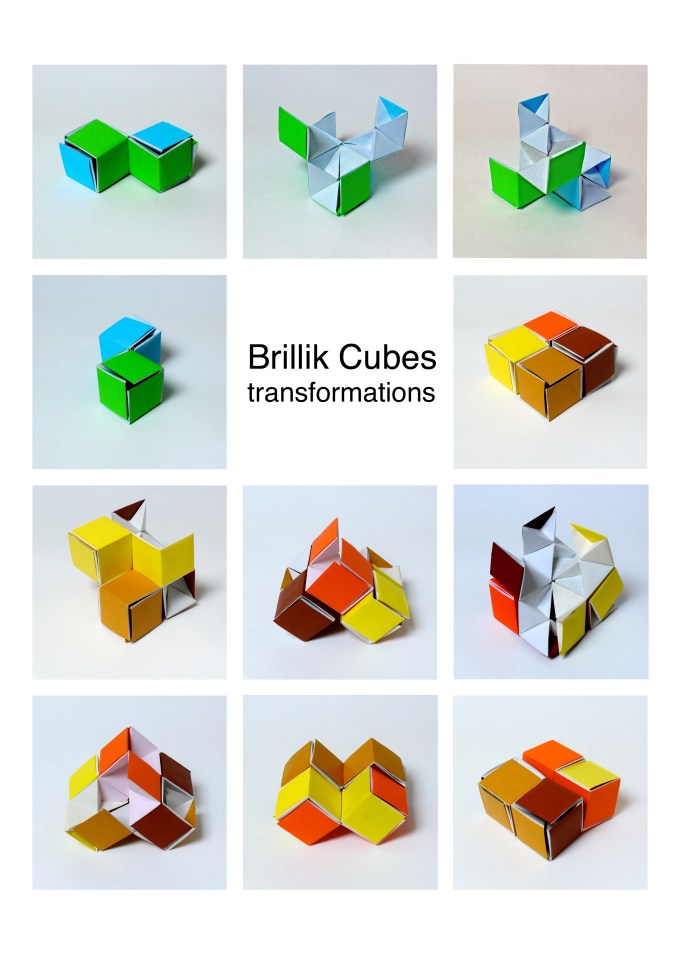 Triangle flexicube and Brillik Cubes | David Brill